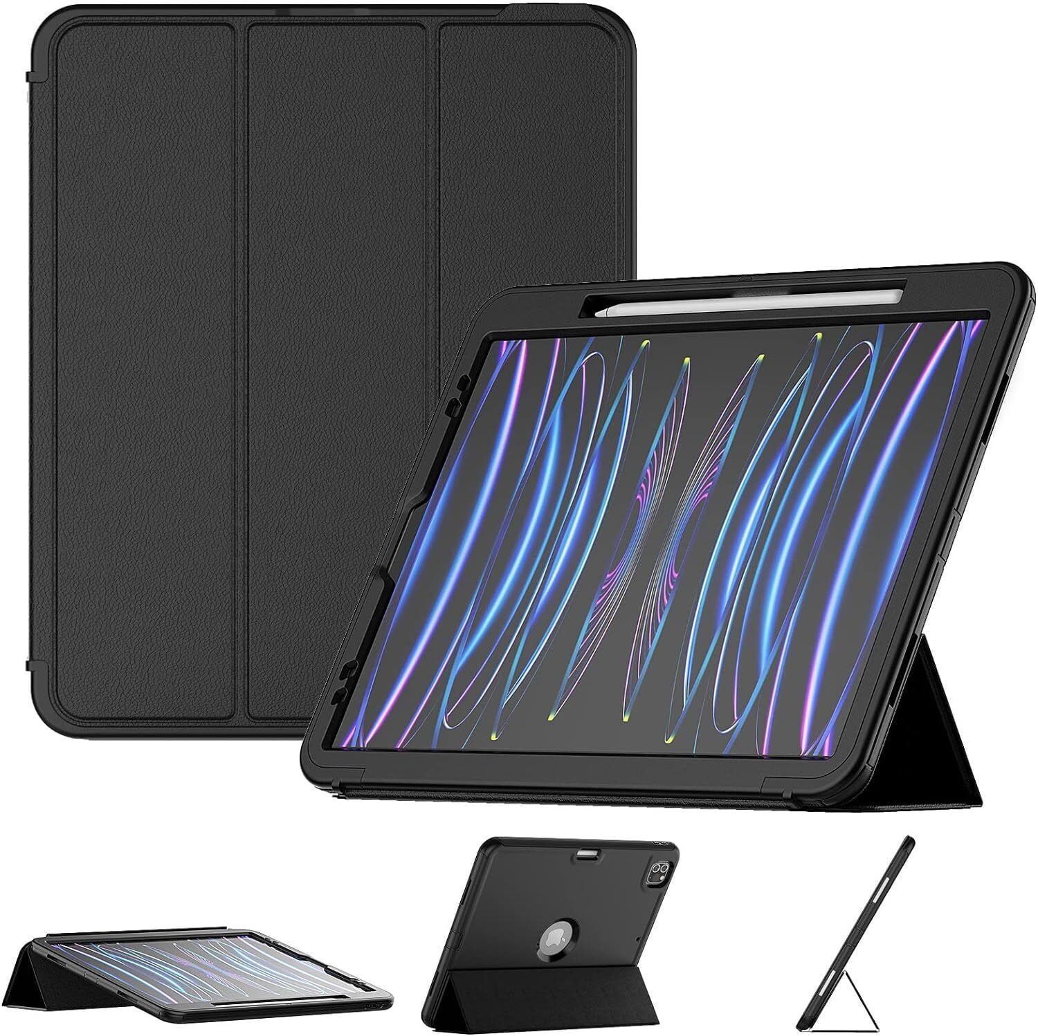 Case for iPad Pro 12.9 Inch 2022/2021/2020 (6th/5th/4th Gen), Durable ...