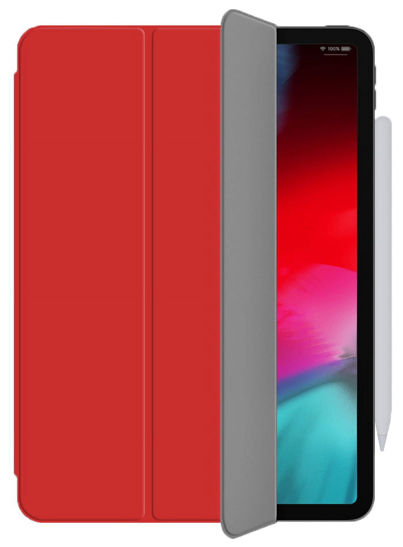 Case for iPad Pro 12.9, RED Nakedcellphone Folding Folio [VIEWING STAND ...