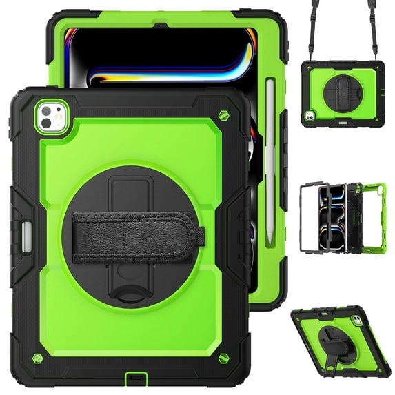 Case for iPad Pro 13 inch (2025 M5/2024 M4) with Screen Protector, 360 ...
