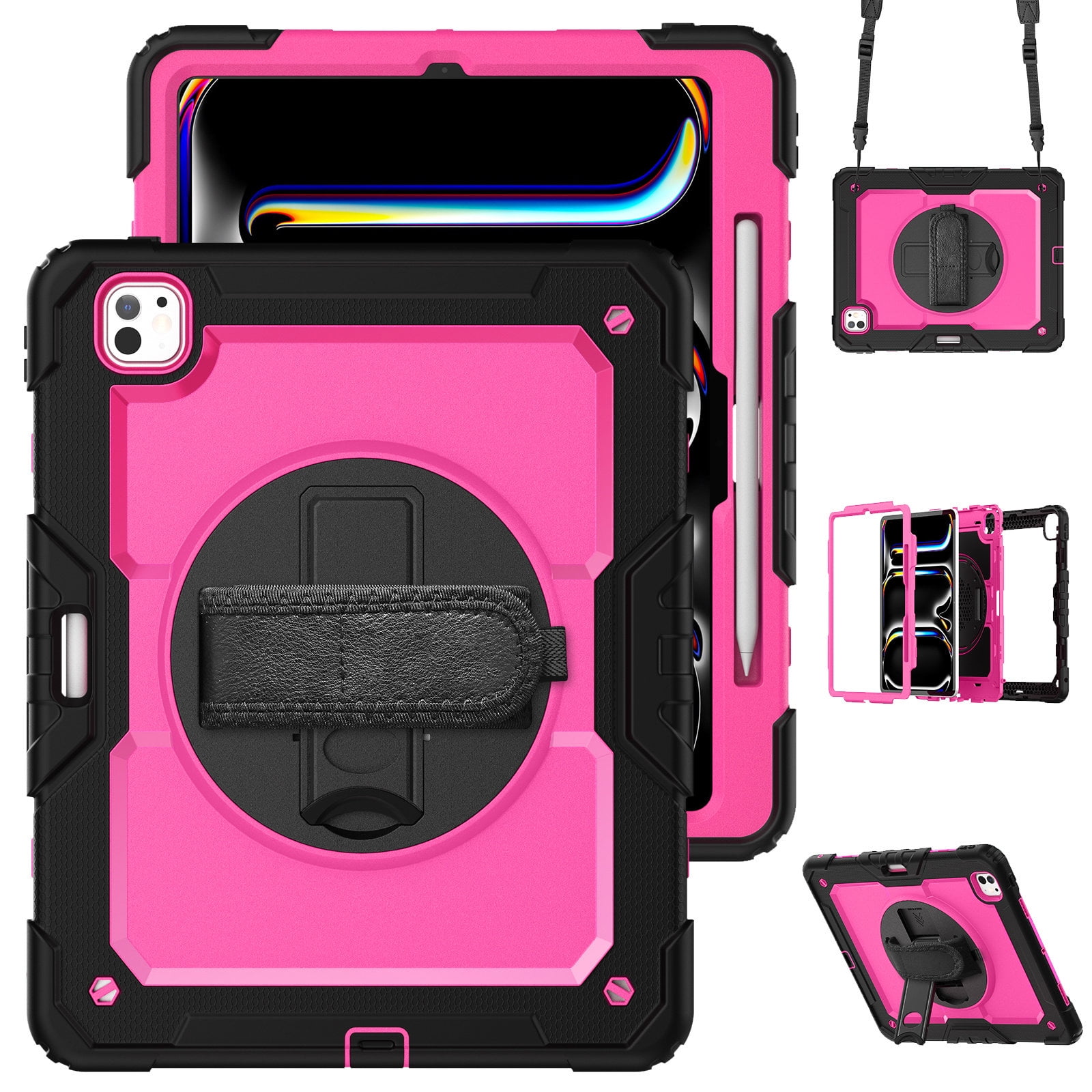 Case for iPad Pro 13 Inch M4 2024 7th Gen with Screen Protector, 360 ...