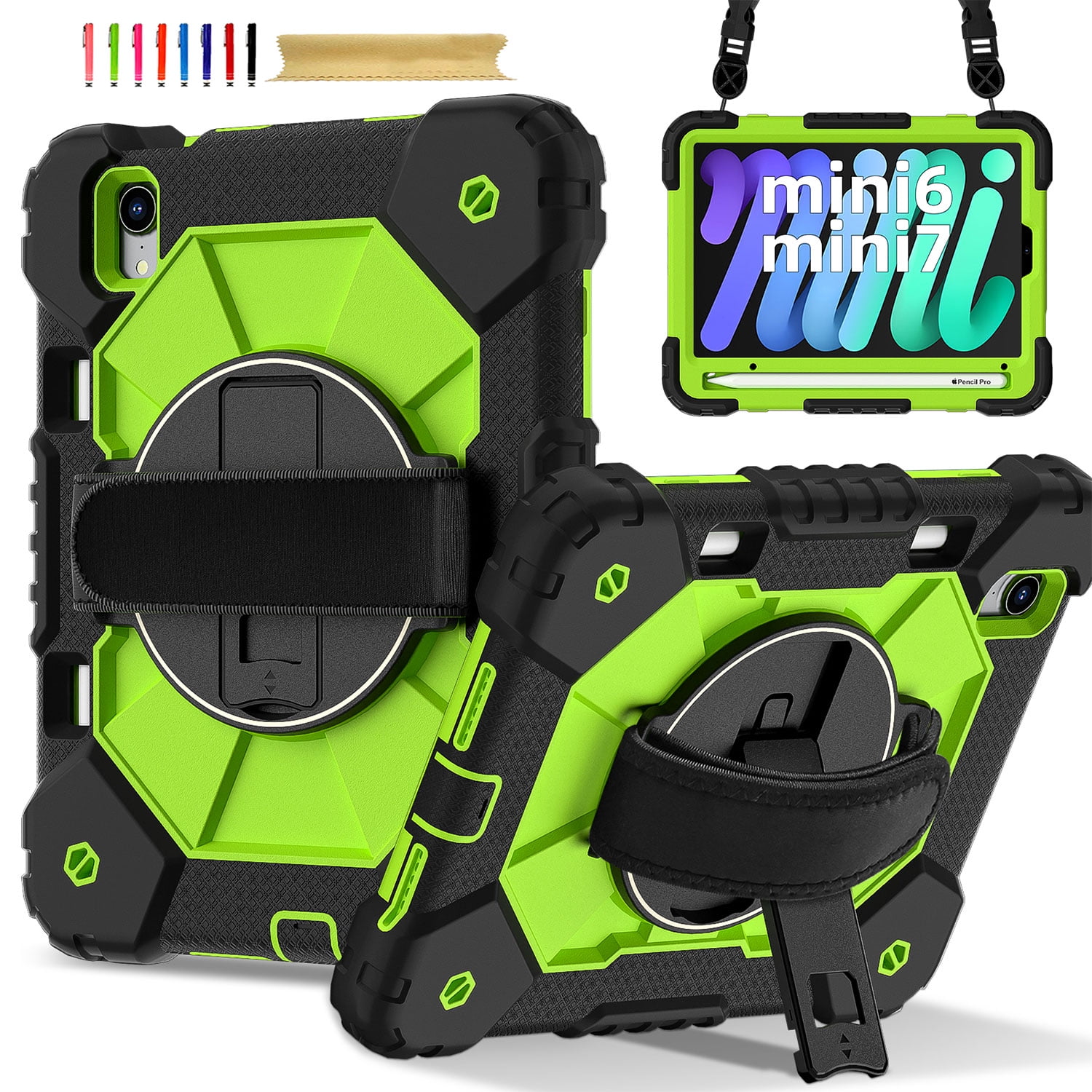 Case for iPad mini 6th Gen 8.3" 2021, Rugged Shockproof Case with ...
