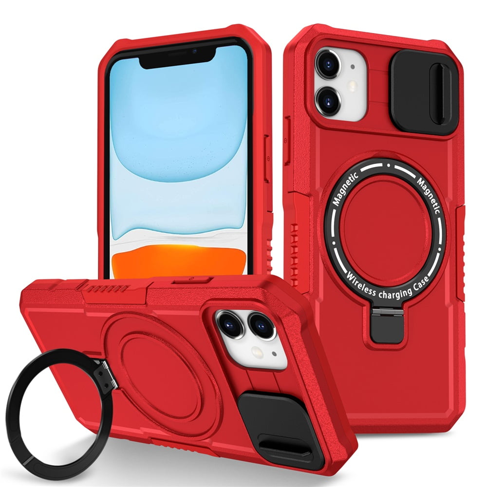 Case for iPhone 12 6.1-inch [Sliding Cover for Camera Protection] [Compatible with MagSafe ...