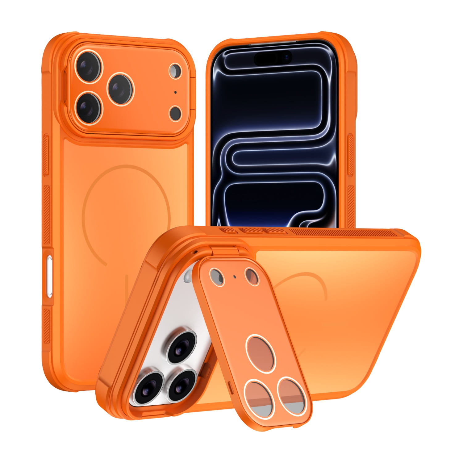 Case for iPhone 12 with Camera Lens Protector, Compatible with MagSafe ...