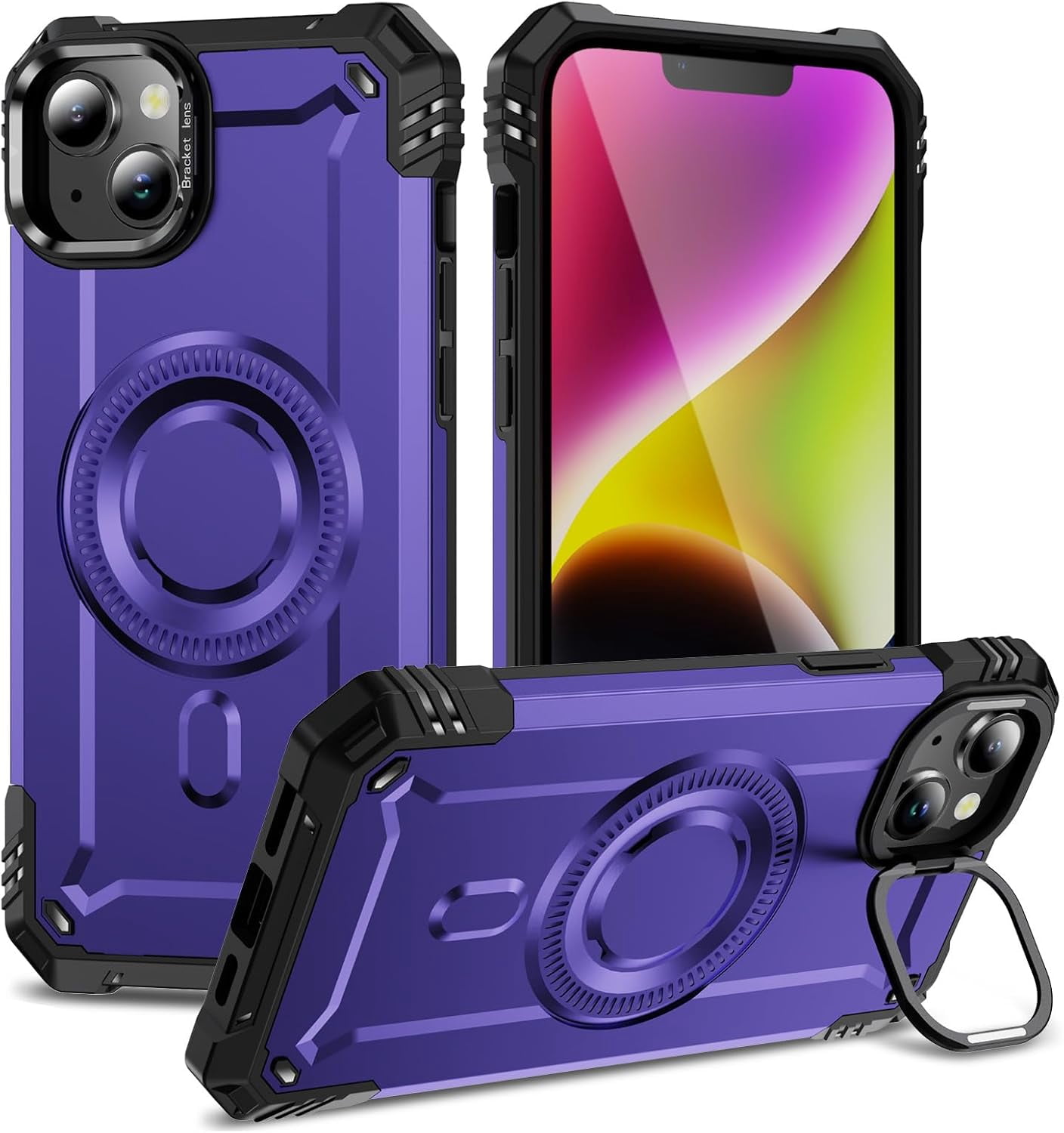 Case for iPhone 12,Military Grade Drop Full-Body Shockproof Protective ...