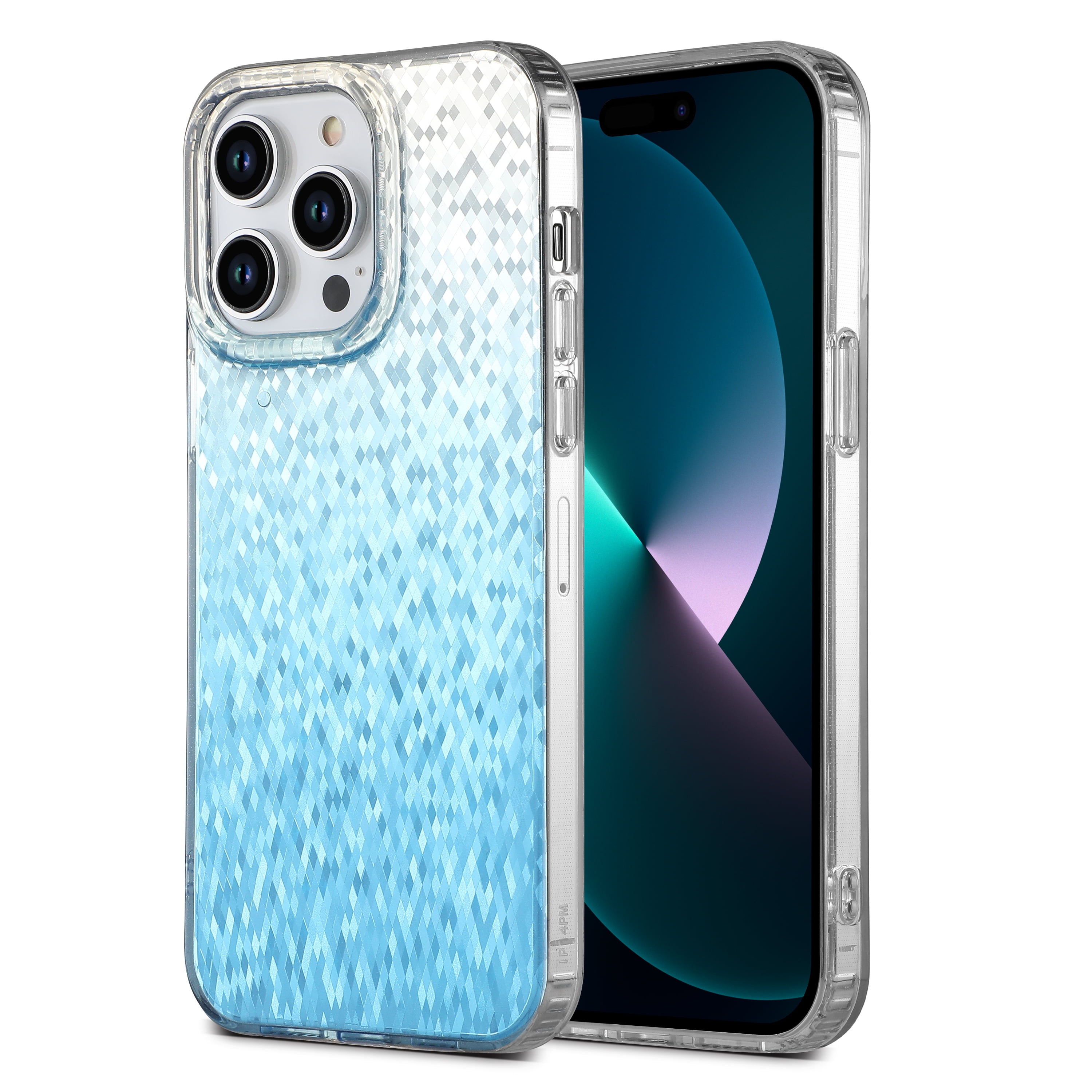 Case for iPhone 12 Pro / iPhone 12 6.1" Glitter Gradient Diamond ...