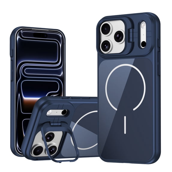 Case for iPhone 12 Pro with Camera Cover Kickstand, Compatible with ...