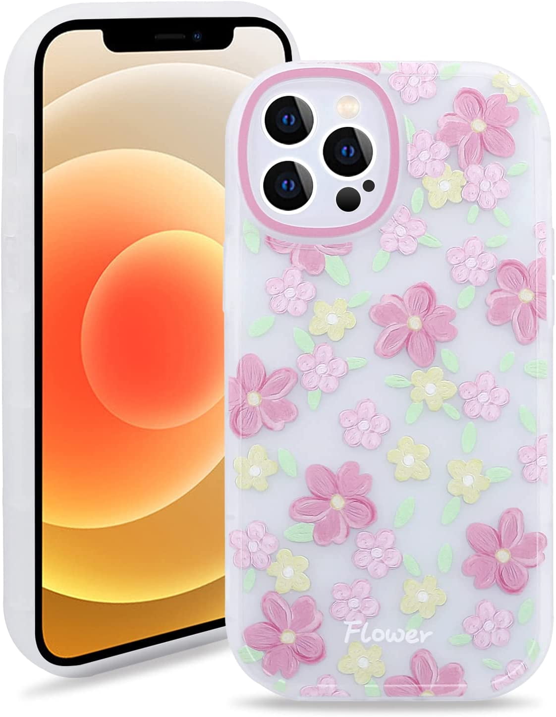 Case for iPhone 12 Pro, Translucent Matte Soft TPU Bumper Case for ...