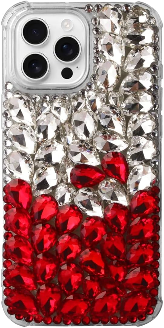 Case for iPhone 12,iPhone 12 Case,3D Handmade Sparkle Stunning Stones ...
