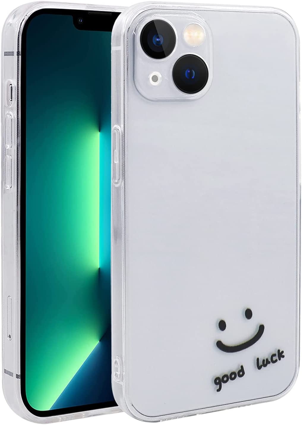 Case for iPhone 13 Mini (5.4 inch), Clear TPU Cover with Fashion Cute Designs for Women Girls ...