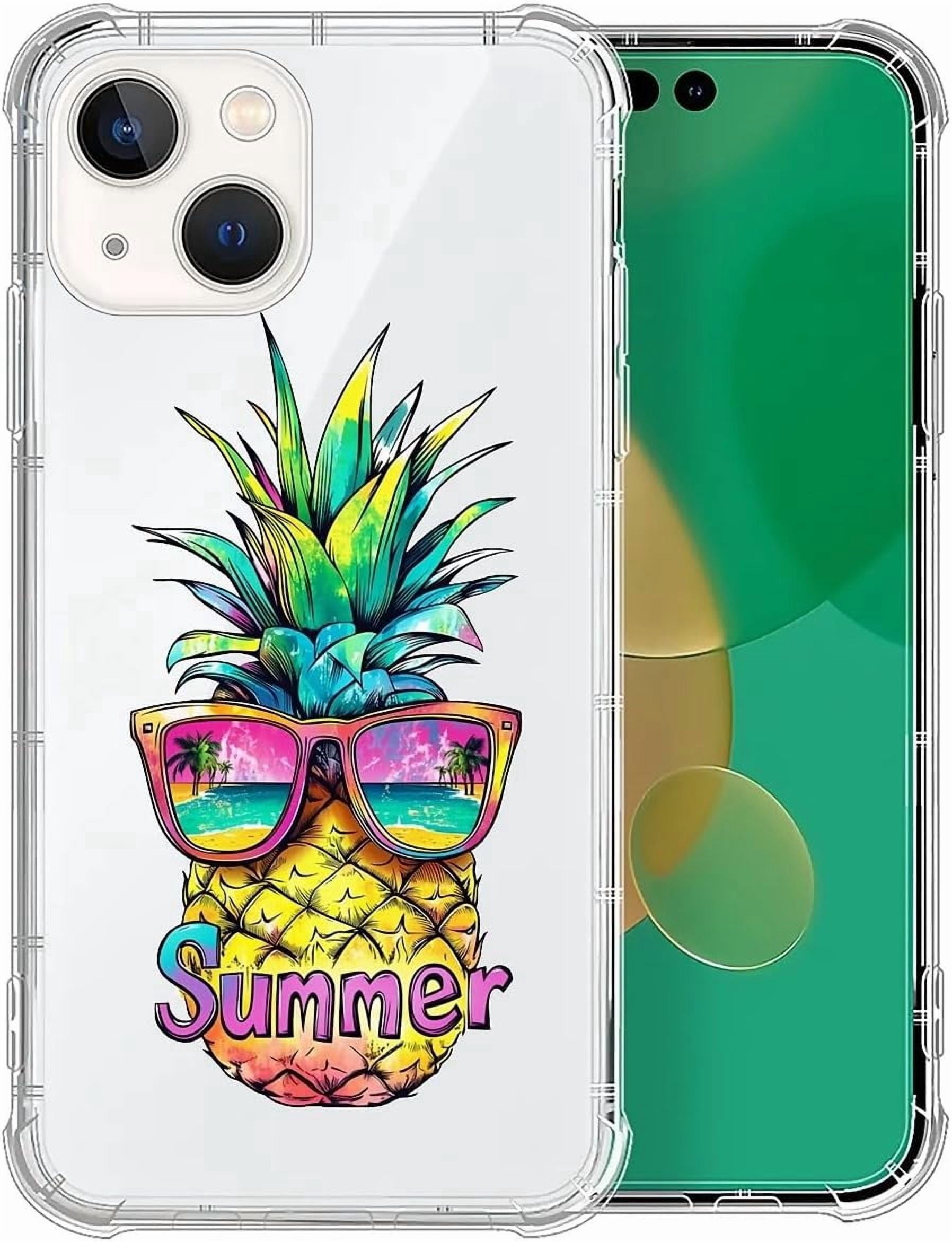 Case for iPhone 13 Mini Case, Clear with Colorful Pineapple Summer ...