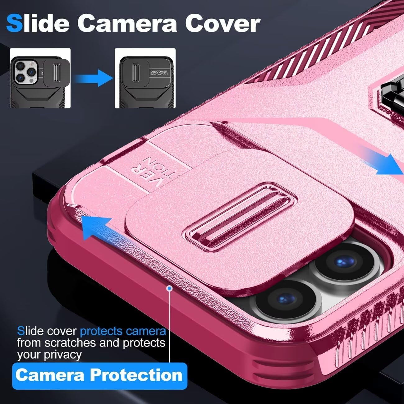 Case for iPhone 13 Pro Case 6.1" Apple 13 Pro Case with Tempered Glass ...