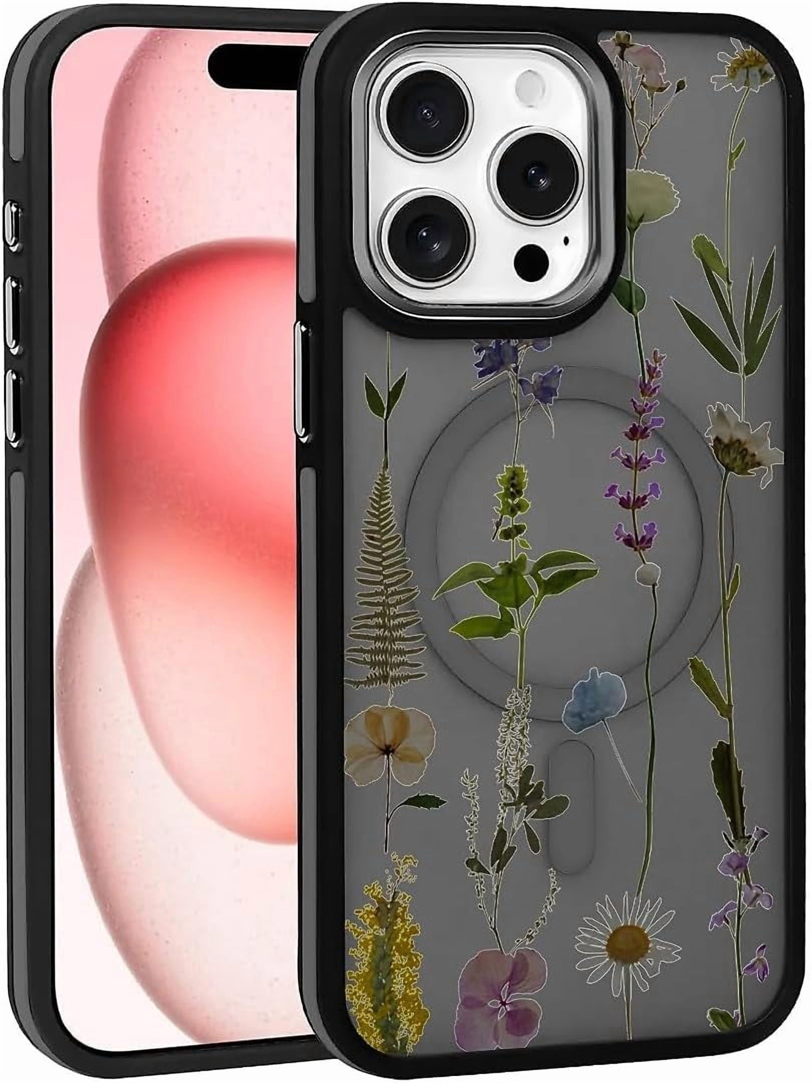 Case for iPhone 13 Pro Design On Matte Black Base, Compatible with ...