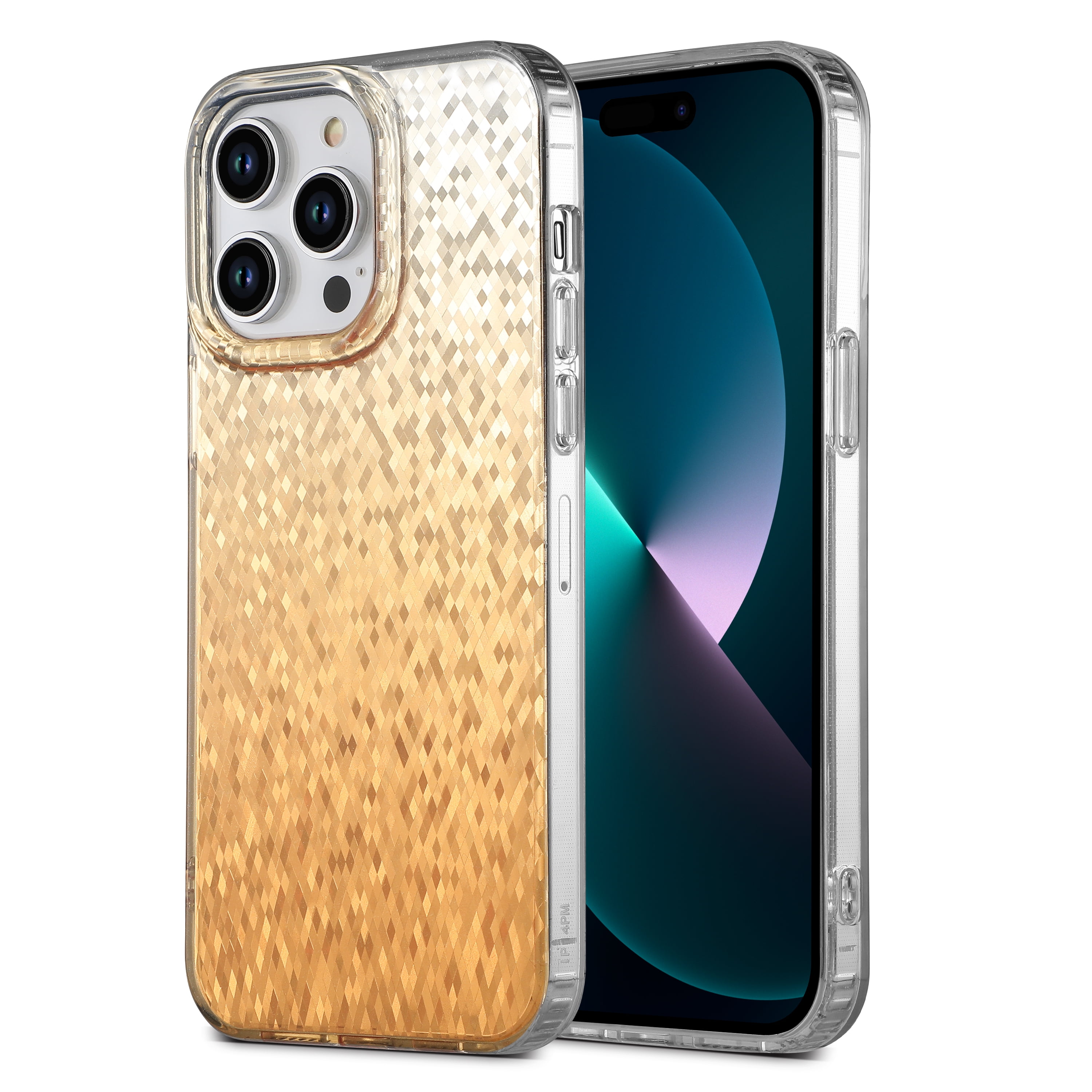 Case for iPhone 13 Pro Glitter Gradient Diamond Texture Cover - Sleek ...