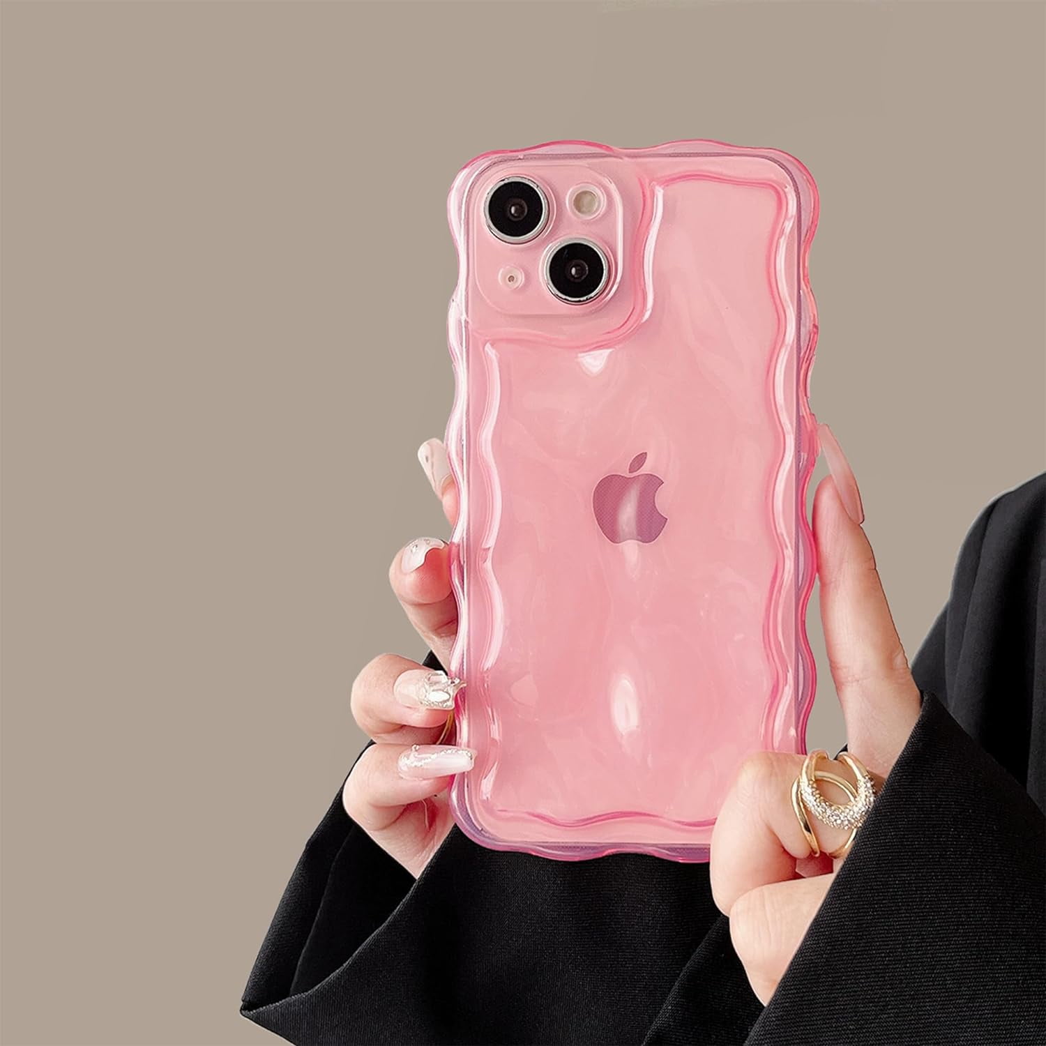 Case for iPhone 13 Pro Max,Cute 3D Transparent Meteorite Bubble Water ...