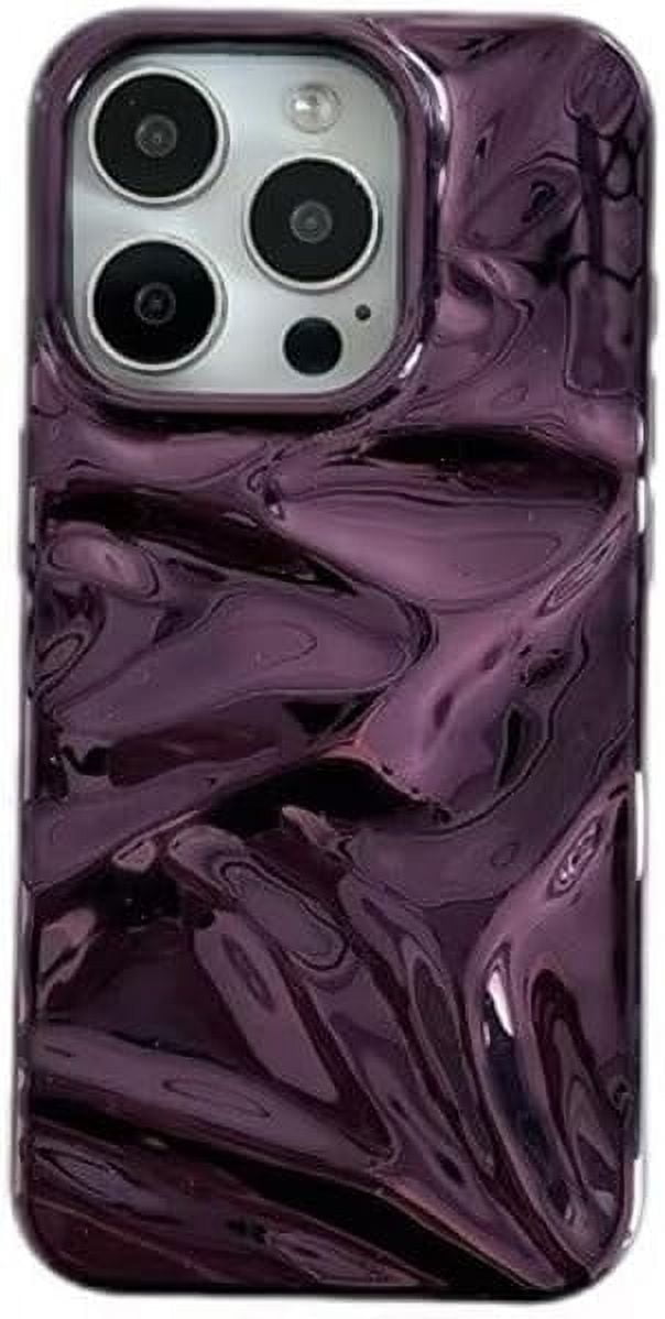 Case for iPhone 13 Pro Max,Luxury Plating Water Wrinkles Design Plating ...