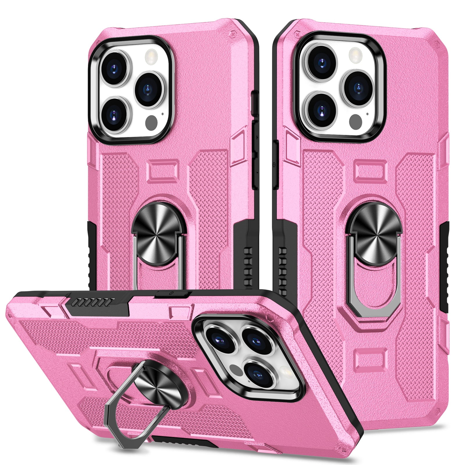 Case for iPhone 13 Pro Max with Ring Holder Kickstand Car Mount Bracket ...