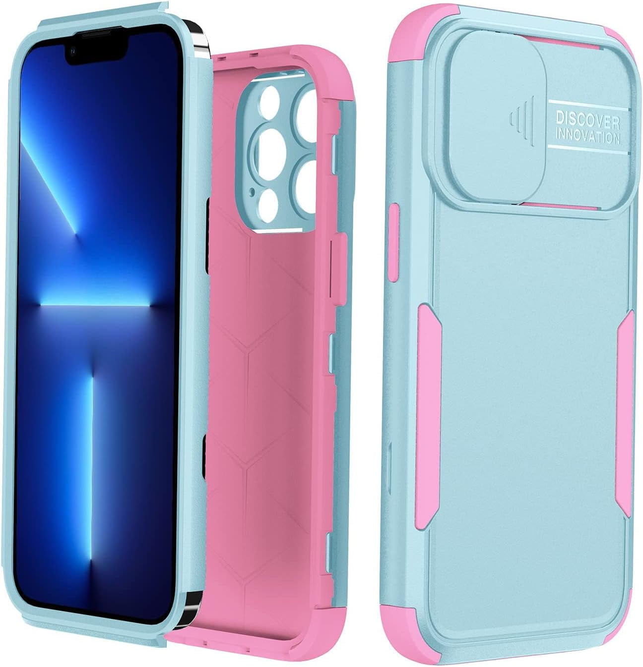 Case for iPhone 13 Pro Max with Slide Camera Cover, Heavy Duty ...