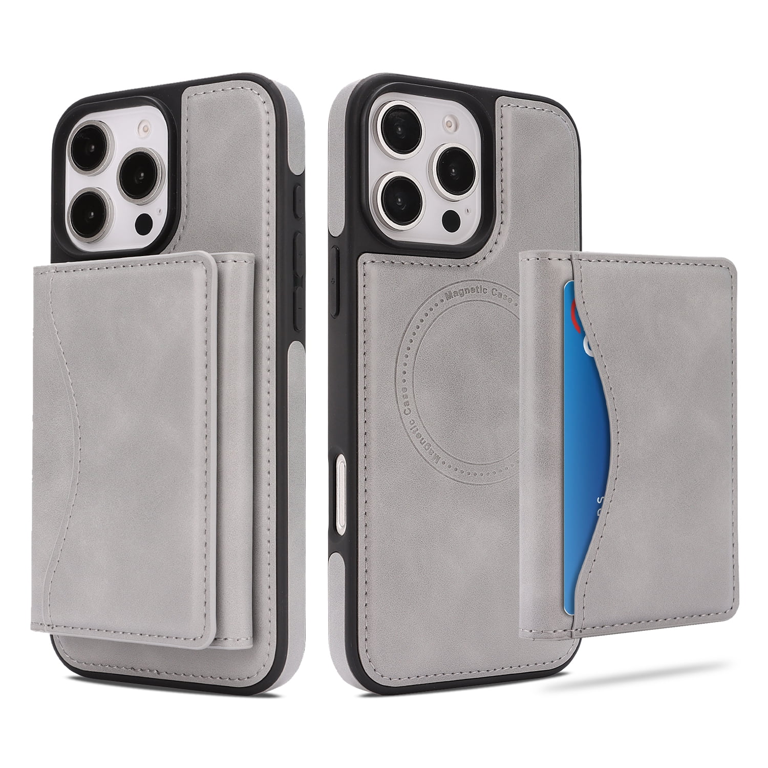 Case for iPhone 13 Pro Max Wallet Case with Detachable Folio Card ...