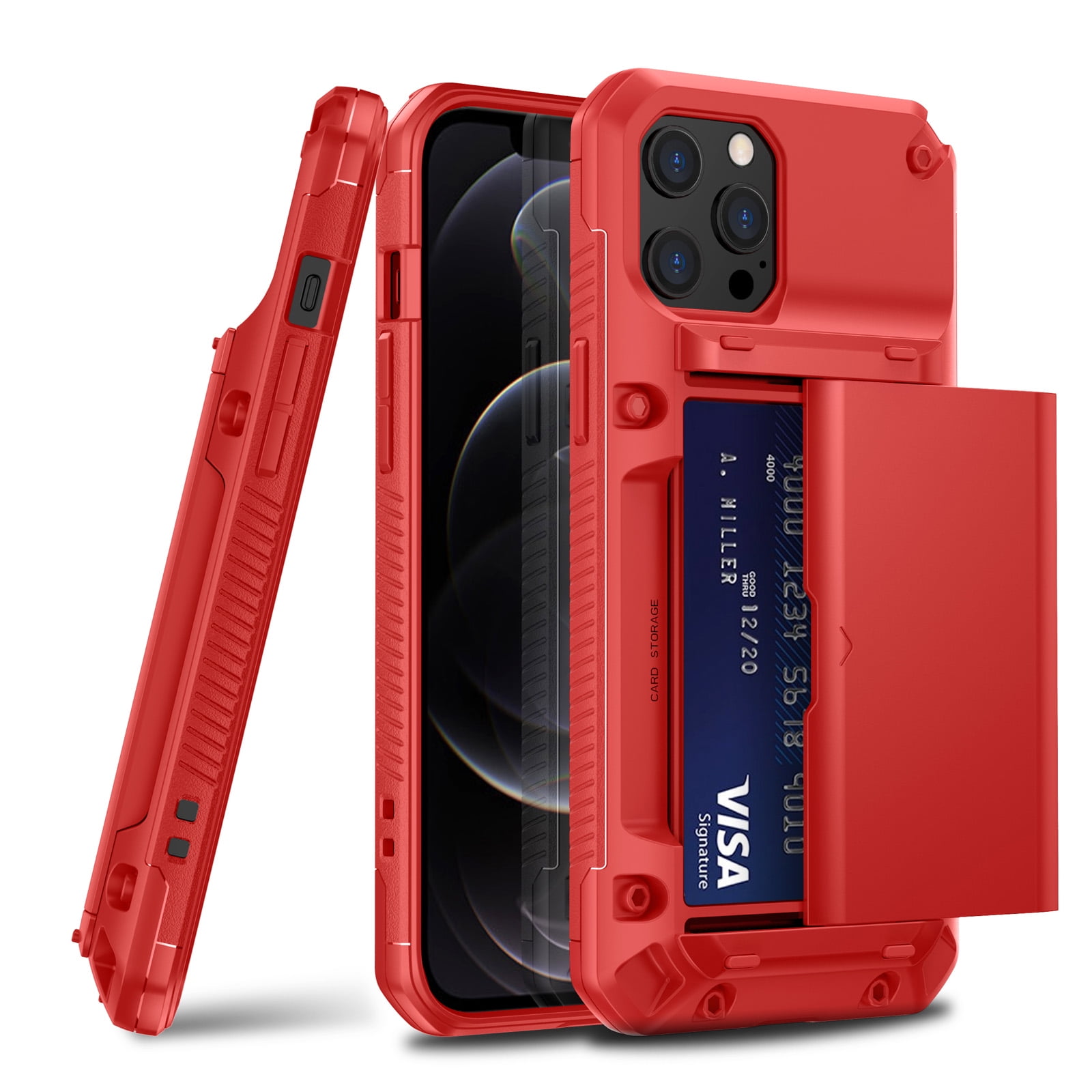 Case for iPhone 13 Pro Max Case Wallet Credit Card Holder ID Slot ...