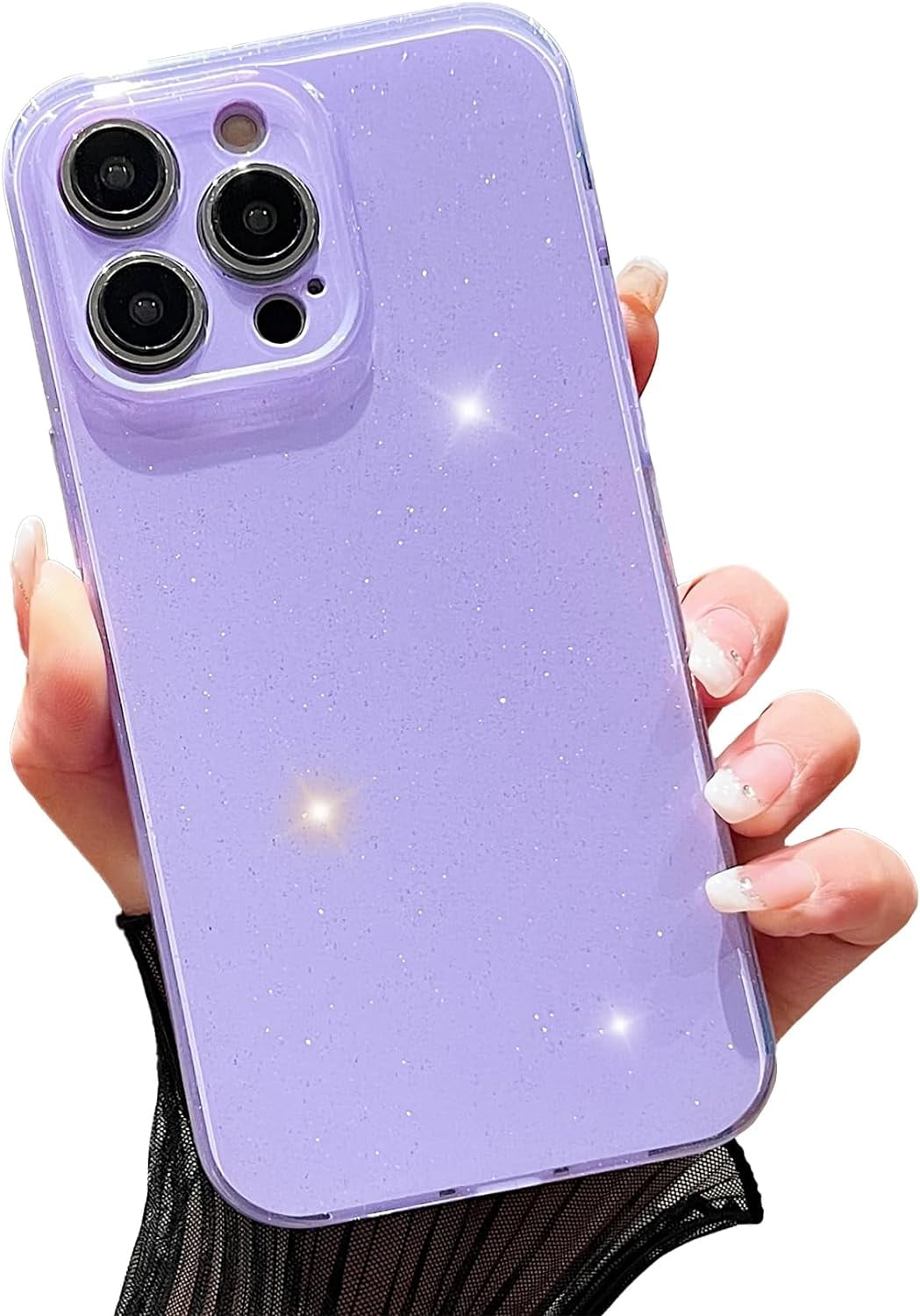 Case for iPhone 13 Pro,Super Cute Vibrant Neon Glitter Shiny Bling ...