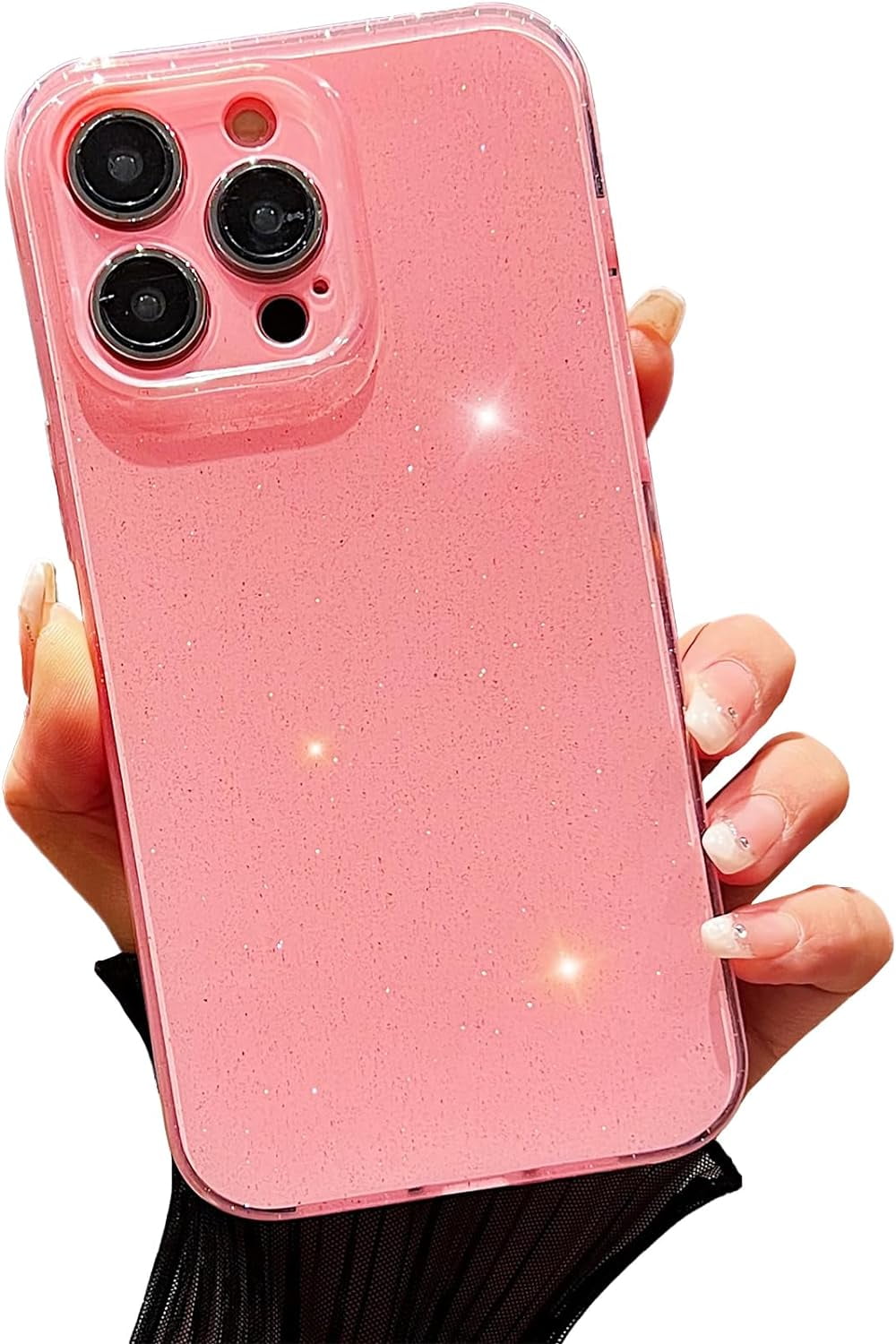 Case for iPhone 13 Pro,Super Cute Vibrant Neon Glitter Shiny Bling ...
