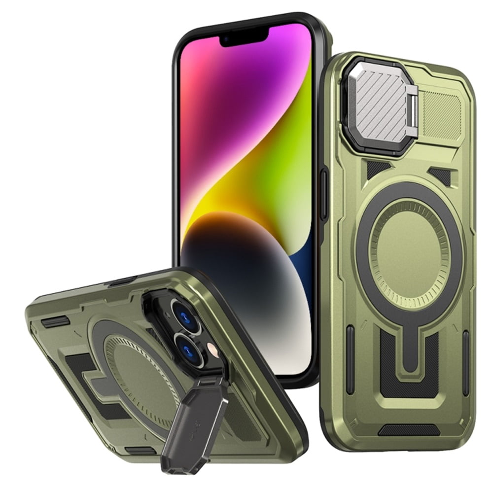 Case for iPhone 14 6.1-inch with Adjustable Metal Camera Lens Cover ...