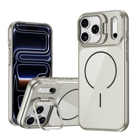 Case for iPhone 14 with Camera Cover Kickstand, Compatible with MagSafe ...