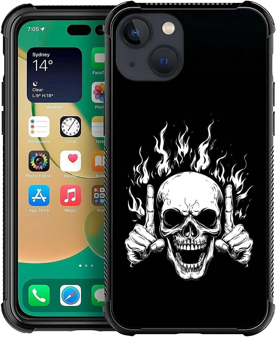 Case for iPhone 14 Case, Graphic Design Case for Girl Boy Soft Silicone ...