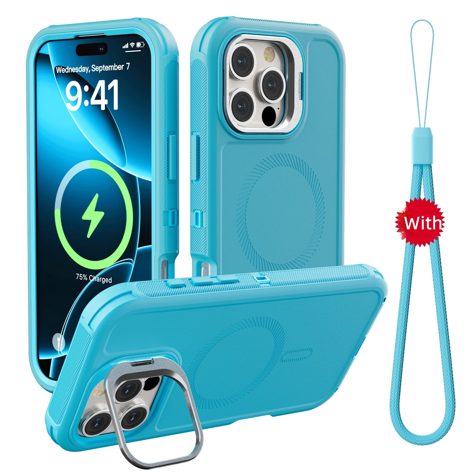 Case For iPhone 14 Plus 6.7 inch, Shockproof Rugged Protection With ...