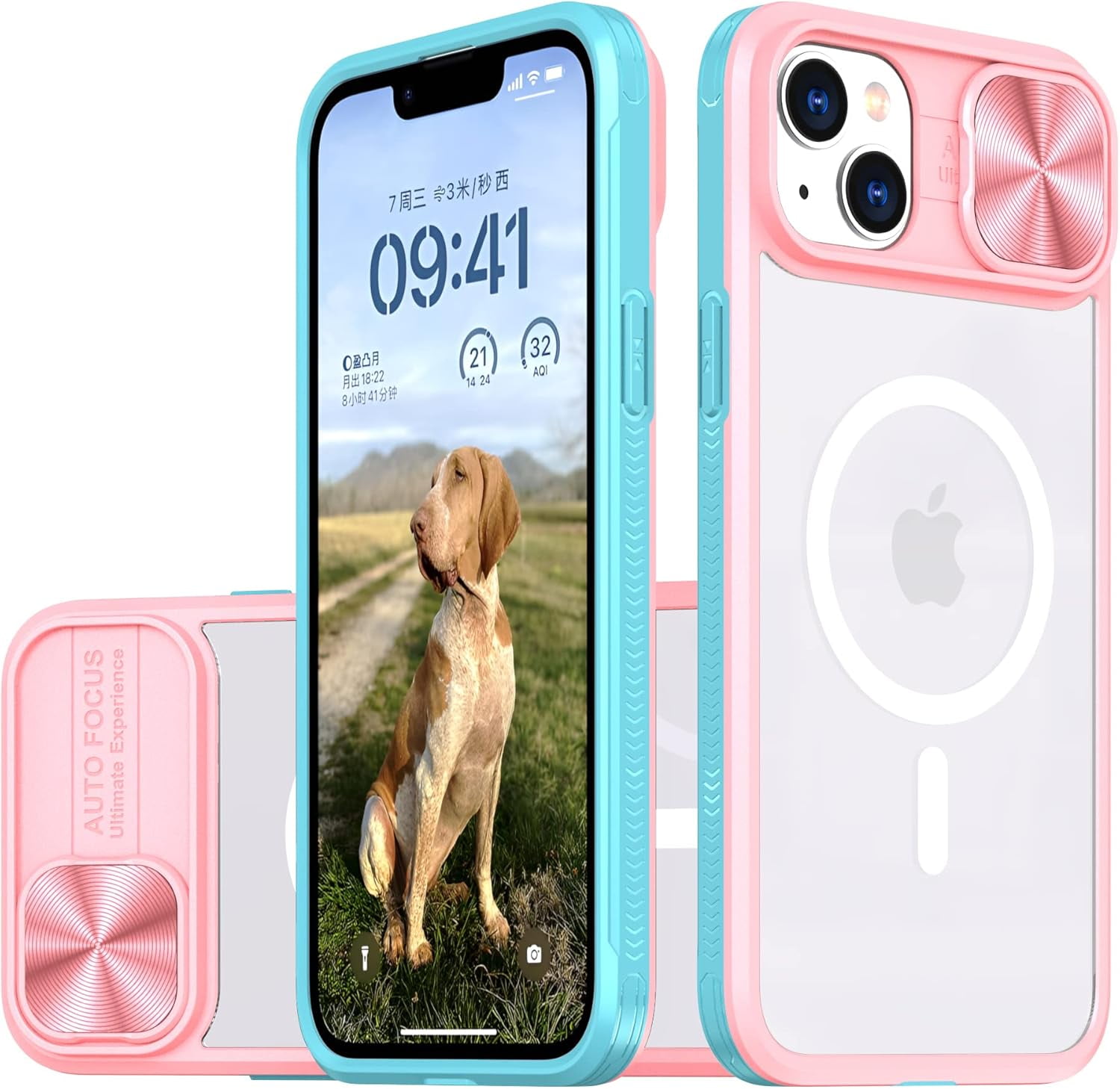 Case for iPhone 14 Plus Compatible with Magsafe with Camera Cover Slide ...