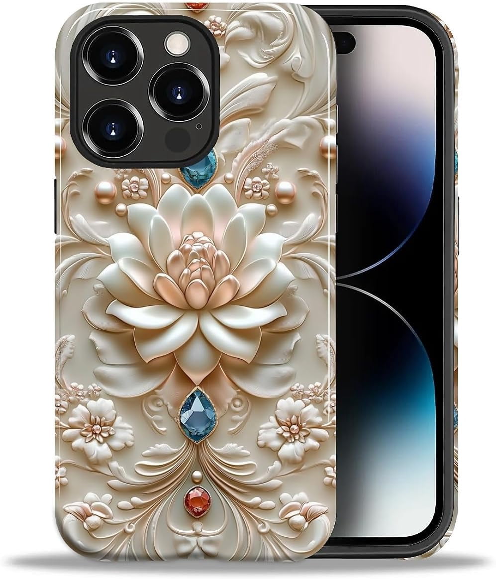 Case for iPhone 14 Pro, Hybrid Dual Protection Soft TPU + Hard PC ...