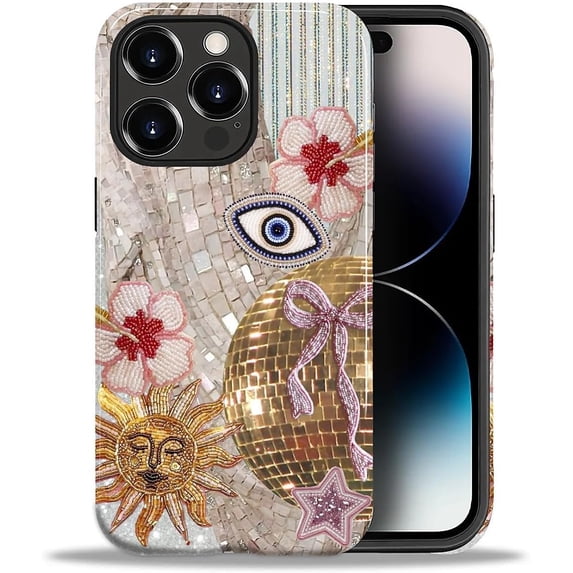 Case for iPhone 14 Pro Max, Hybrid Dual Protection Soft TPU + Hard PC ...