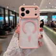 Case for iPhone 14 Pro Max, Silicone Frame + Clear PC Back, Compatible ...