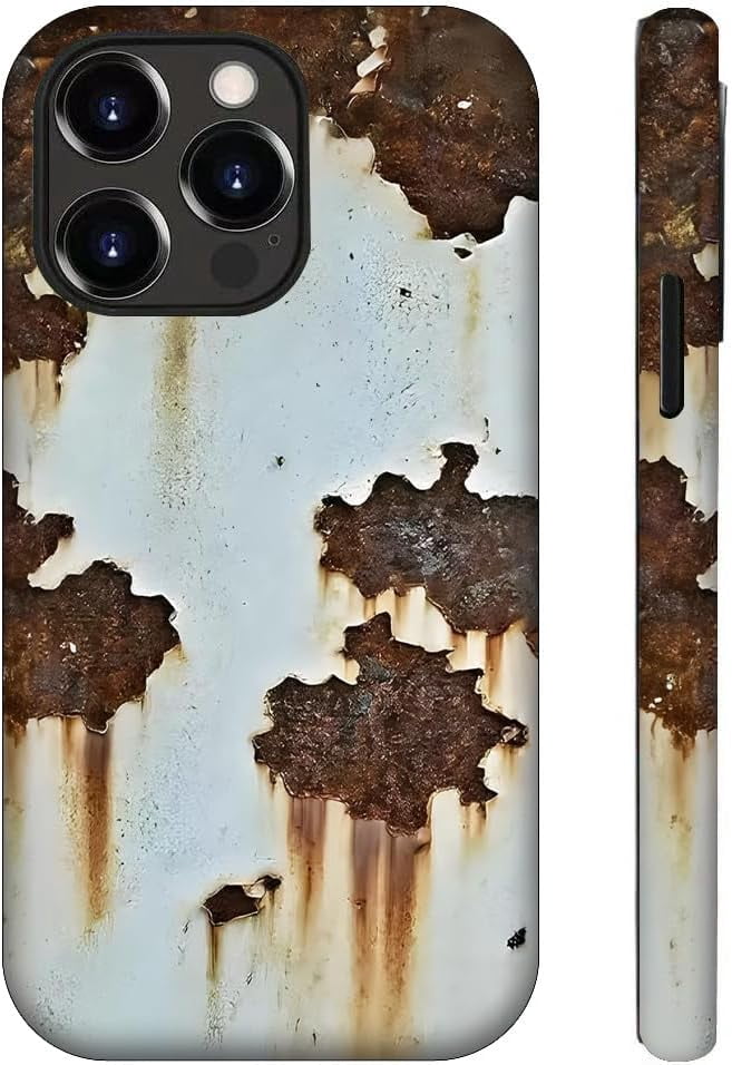 Case for iPhone 14 Pro, Rusty Iron Phone Case for Men Girls Boy Kids ...