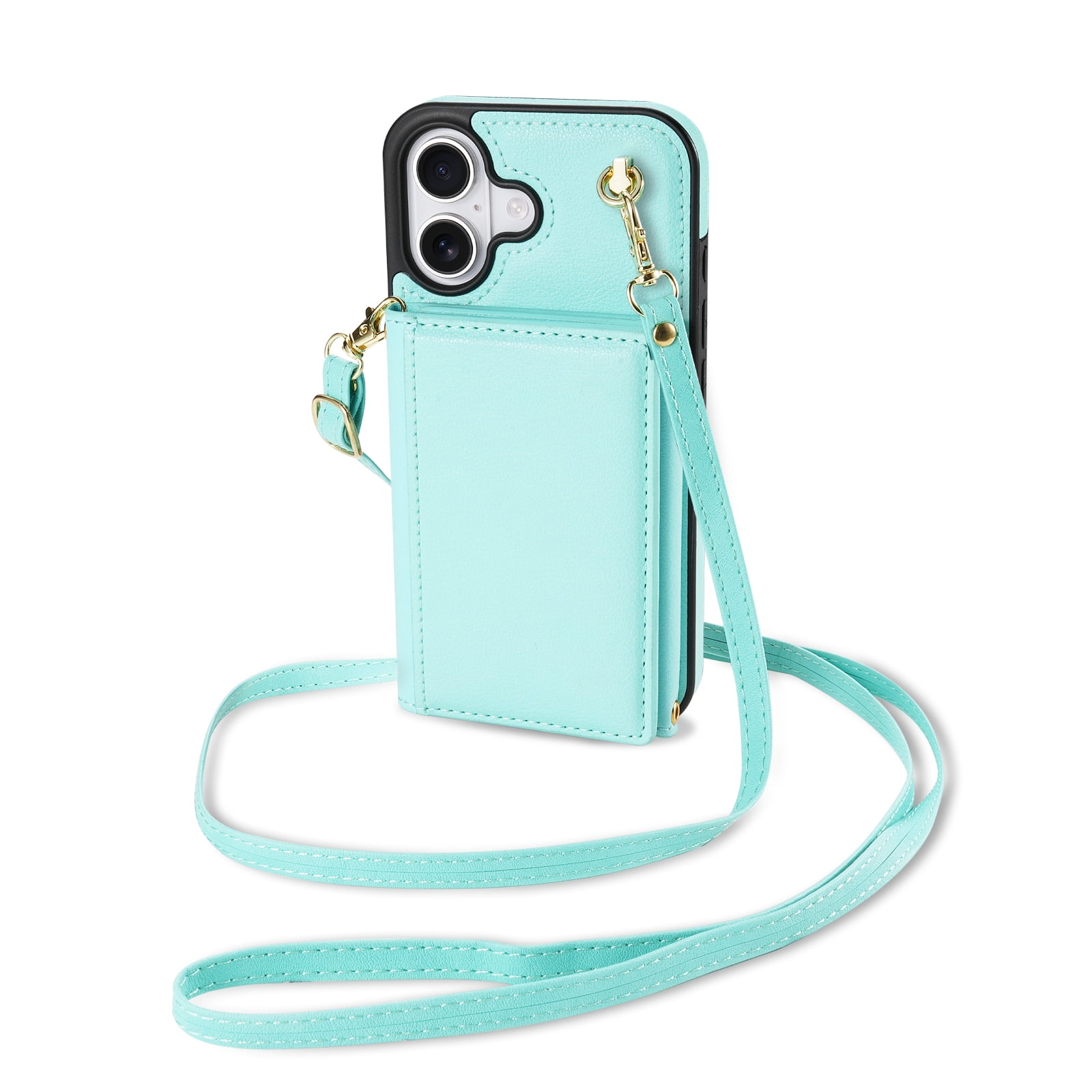 Case for iPhone 15 Crossbody bag, pocket protective cover with card ...
