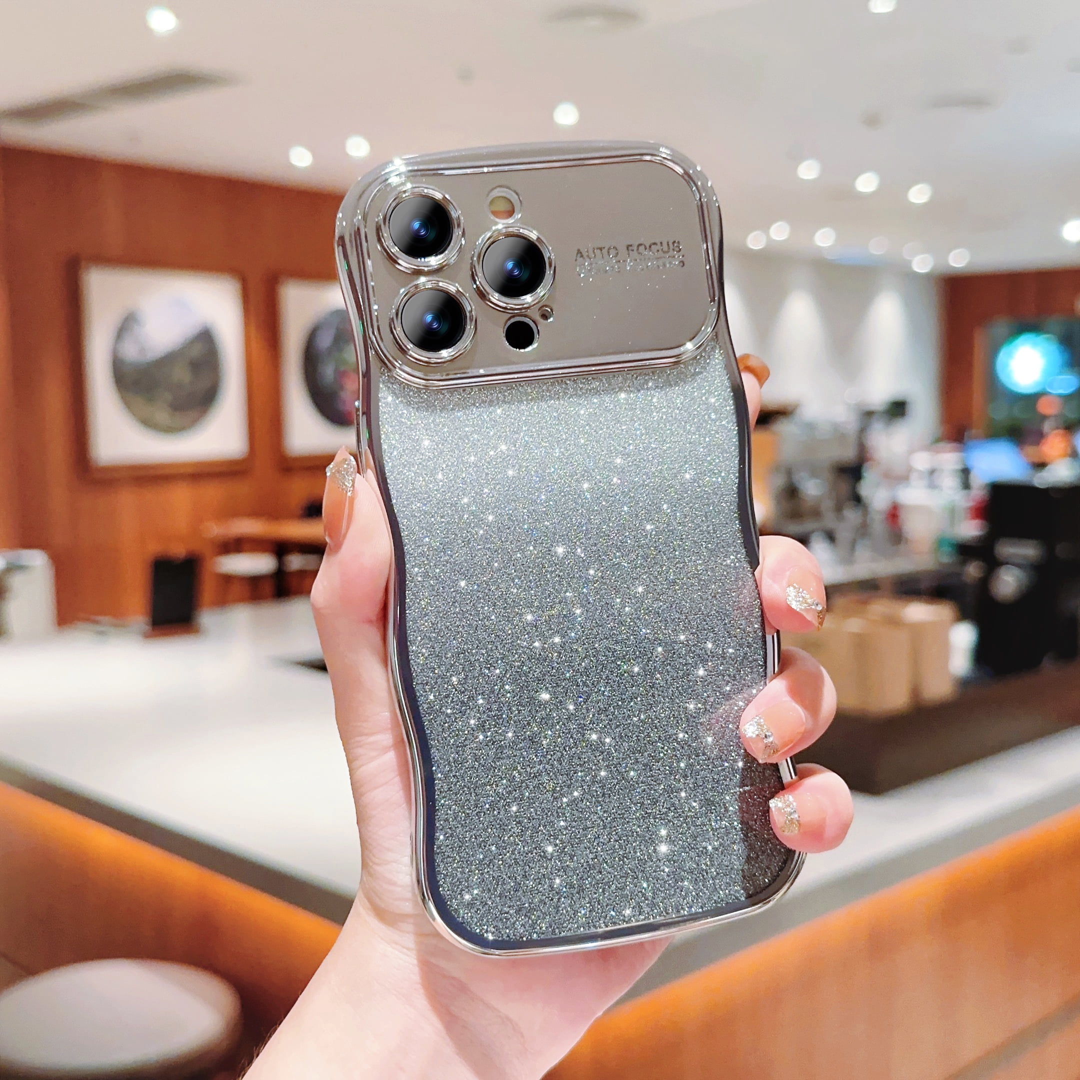 Case for iPhone 15 with Full Camera Lens Protector, Clear Gradient ...