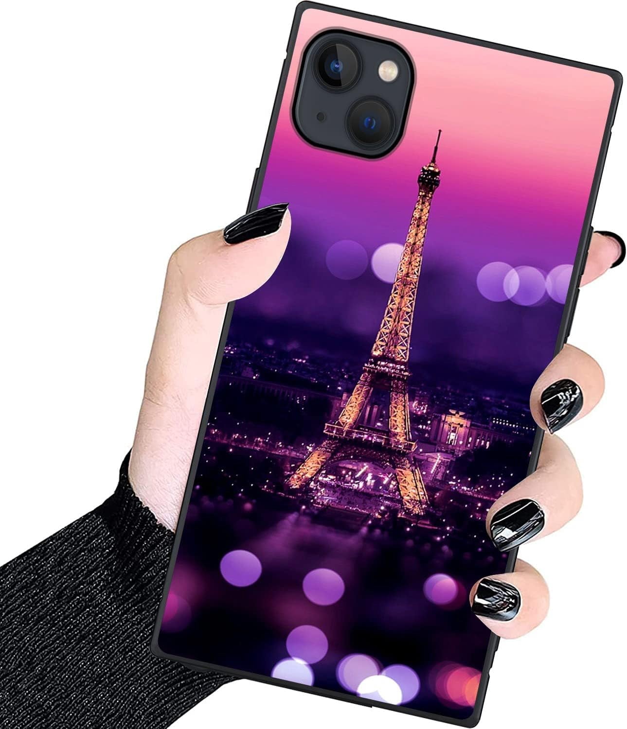 Case for iPhone 15 Max/iPhone 15 Plus,Purple Eiffel Tower Classic ...