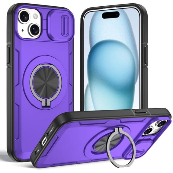 Case for iPhone 15 Plus 6.7-inch, Built In Slide Camera Cover ...