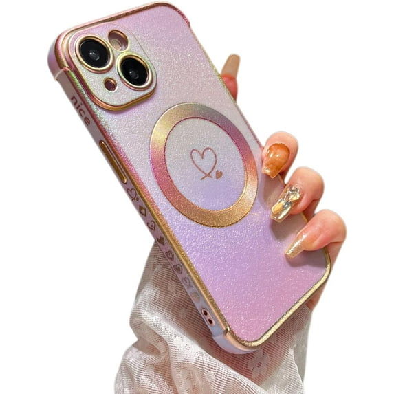 Case for iPhone 15 Plus Case 6.7", Cute Luxruy Iridescent Case with ...