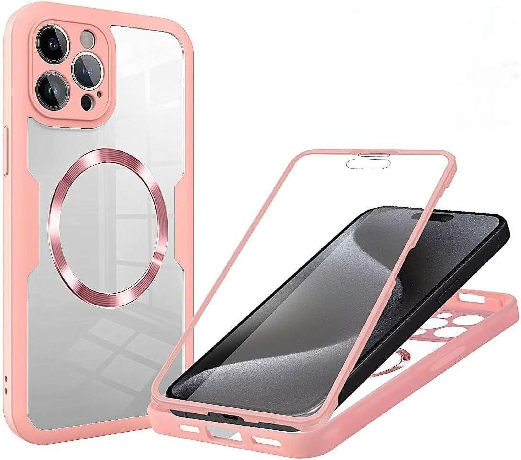 Case for iPhone 15 Plus,Full-Body Rugged Stylish Protective Clear Colorful Back Hybrid 3-in-1 ...