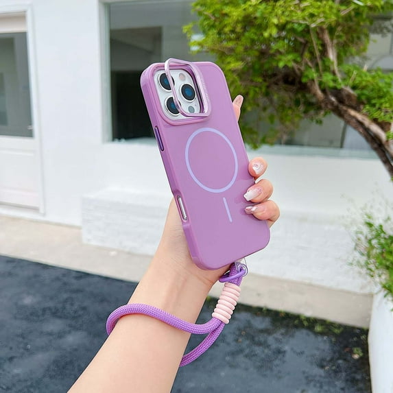 Case for iPhone 15 Plus with Lanyard, TPU Shockproof Protective Cover ...