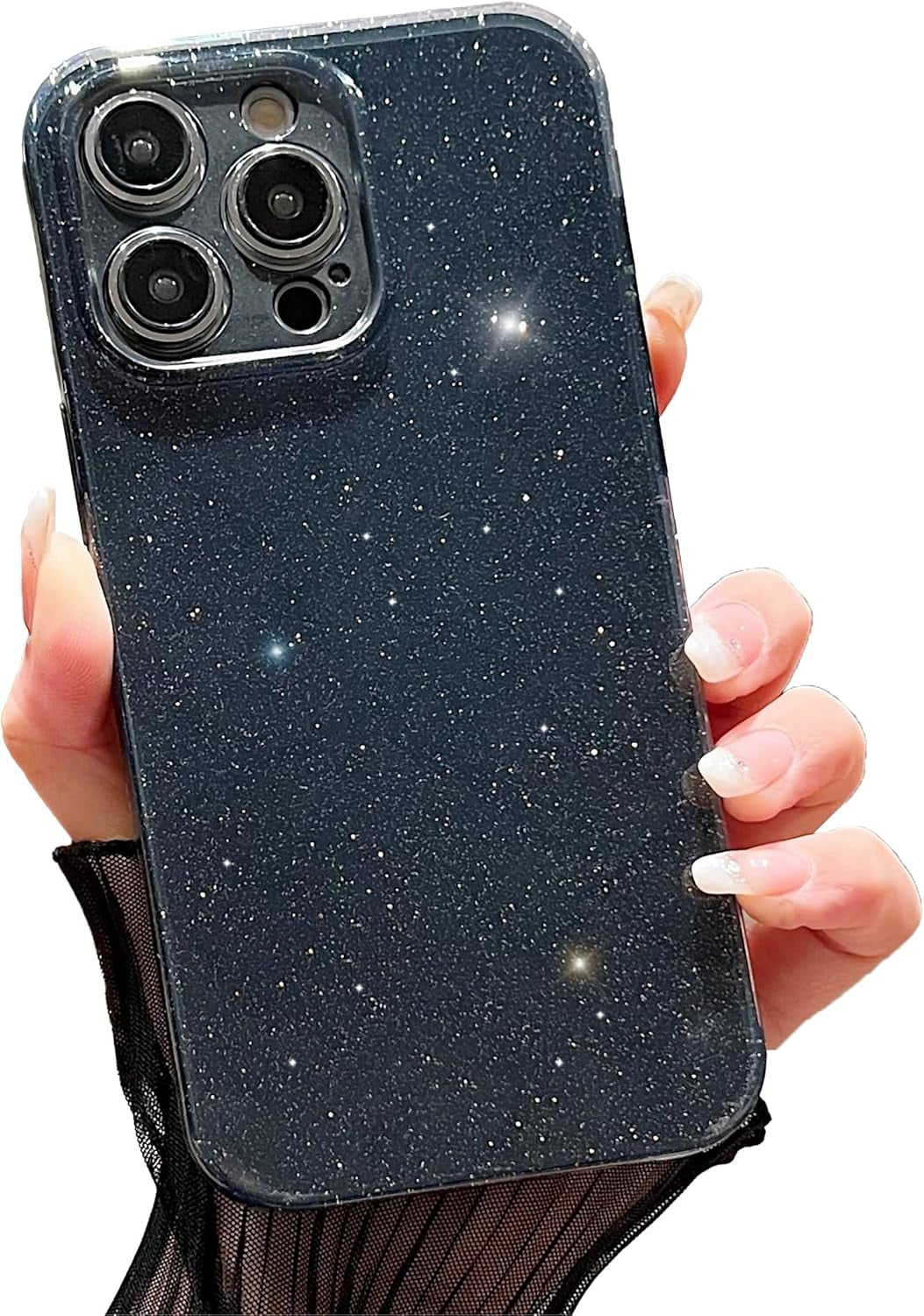 Case for iPhone 15 Plus,Super Cute Vibrant Neon Glitter Shiny Bling ...