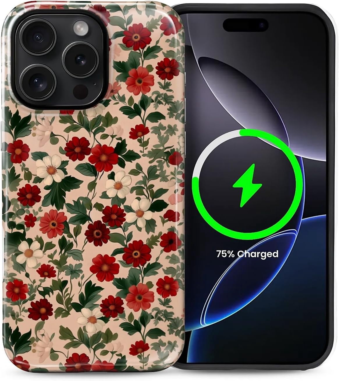Case for iPhone 15 Pro, Compatible with Magsafe PC Hard Shell Silicone ...