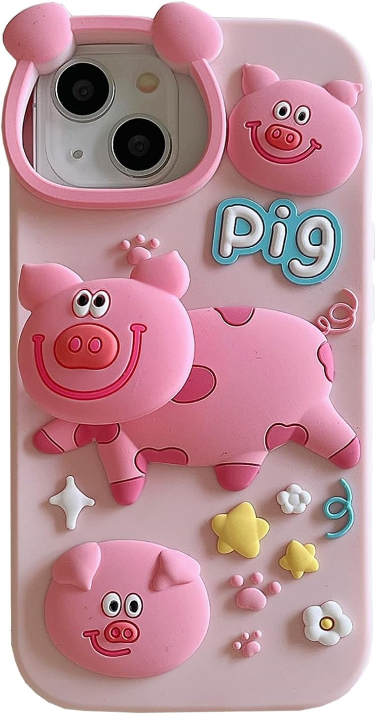 Case for iPhone 15 Pro,Cute 3D Kawaii Phone Cases Funny Butter Bear ...