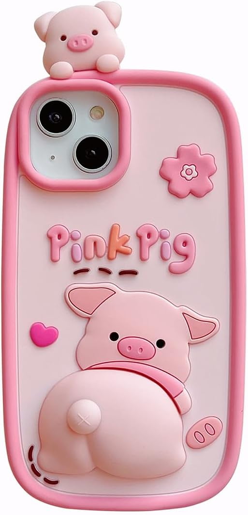 Case for iPhone 15 Pro,Cute 3D Kawaii Phone Cases Funny Butter Bear ...