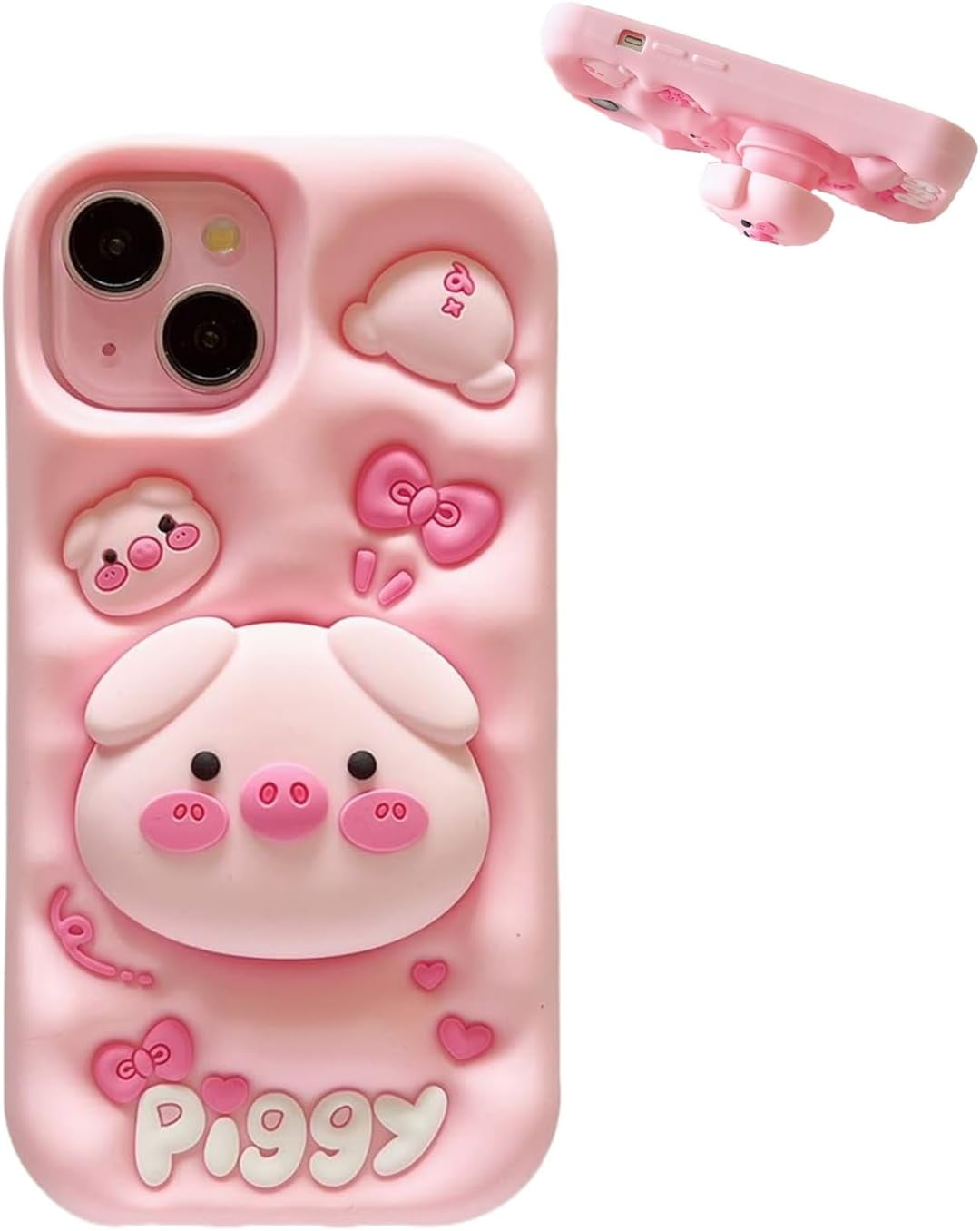 Case for iPhone 15 Pro,Cute 3D Kawaii Phone Cases Funny Butter Bear ...
