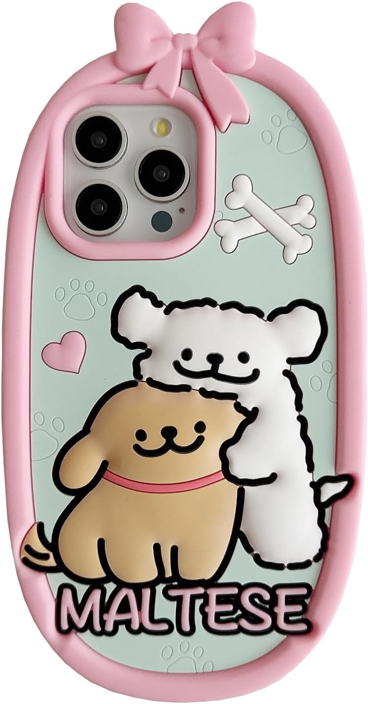 Case for iPhone 15 Pro,Cute 3D Kawaii Phone Cases Funny Butter Bear ...