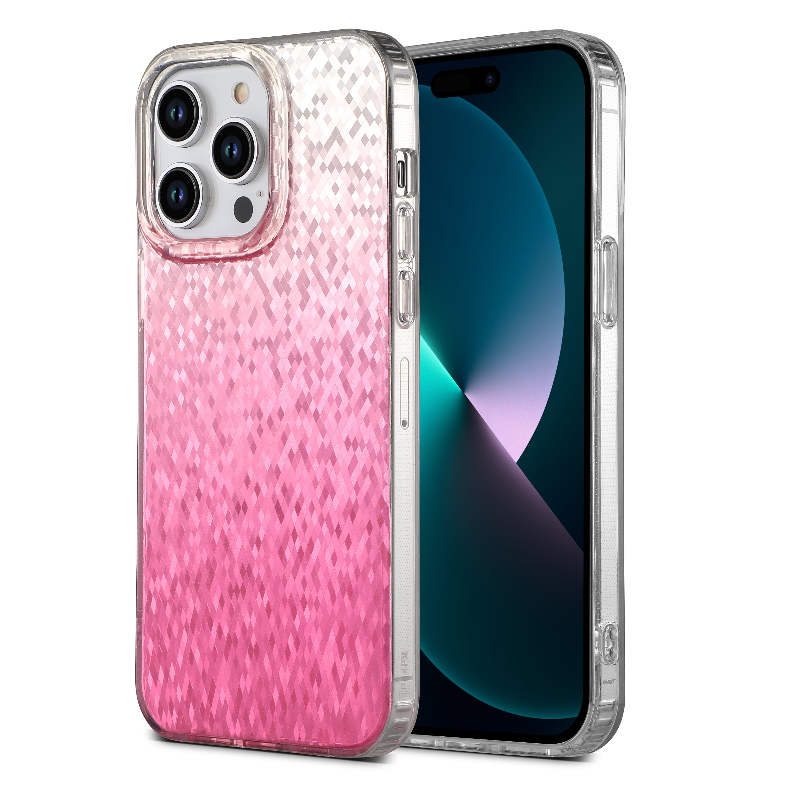 Case for iPhone 15 Pro Glitter Gradient Diamond Texture Cover - Sleek ...