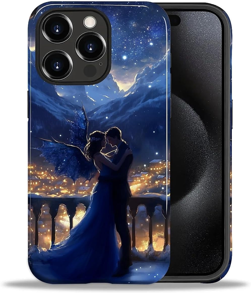 Case for iPhone 15 Pro Max, Hybrid Dual Protection Soft TPU + Hard PC ...