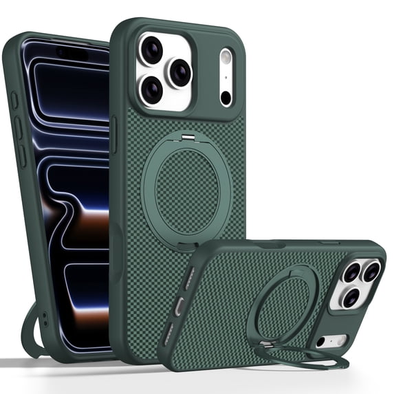 Case for iPhone 16, Compatible with MagSafe, Magnetic Rotating Ring ...